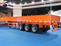China Qingdao Wosheng 3 Axle Truck Trailer with 50ton Payload and Side Wall Made of Steel for sale