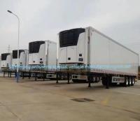 China Customized Refrigerator Freezer Semi Truck Trailers with 13T/16T Axles from Wosheng for sale