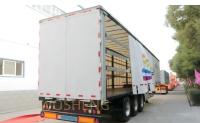 China Wosheng 3 Axles 40/45ft PVC Waterproof Side Curtain Semi Trailer for Sliding Truck for sale