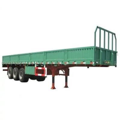 China Good Exporting 13m 3 Axle Side Wall Semi Trailer with High Payload and Steel Material for sale