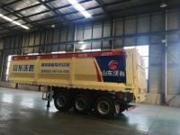China Truck Trailer with Wosheng Model Intelligent Crawler Belt and Automatic Conveyor Belt for sale