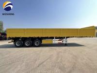 China Fence Type Flatbed Semi Trailer with Drop Side Board Side Wall and Air Bag Suspension for sale