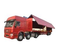 China Wosheng 3 Axle 30/40ton Logistics Wingspan Van Semi Trailer with Flying Wingvan Box for sale