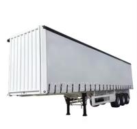 China Top Selling Curtain-Sider Sliding Truck Trailer with Mechanical/Air Suspension Wosheng for sale