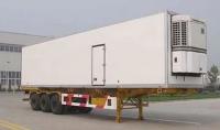 China Wosheng 3 Axles Customized Enclosed Freezer Truck Trailers Refrigerated Semi Trailer for sale