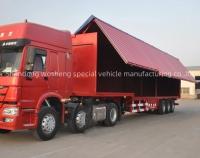 China Wosheng 3 Axle 30/40ton Logistics Wingspan Van Semi Trailer with Flying Wingvan Box for sale