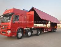 China Wosheng 3 Axle 30/40ton Logistics Wingspan Van Semi Trailer with Flying Wingvan Box for sale