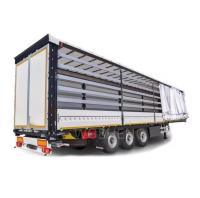 China Wosheng 3 Axles 40ft 45ft Curtain Side Semi Trailer for Versatile and Cargo Transport for sale
