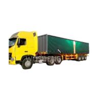 China Sliding Side Curtain 3 Axles PVC Tarpaulin Semi Trailer for Heavy Load Transportation for sale