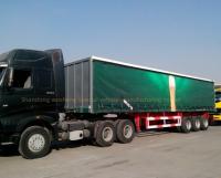 China Sliding Side Curtain 3 Axles PVC Tarpaulin Semi Trailer for Heavy Load Transportation for sale