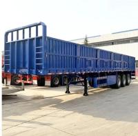 China 7500kgs Tare Weight Bulk Cargo Fence Semi Trailer with Metal Board from Professional for sale