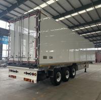 China Q345B / T700 Steel Main Beam 3 Axles Refrigerated Van Semi-Trailer for Transporting Cargo for sale