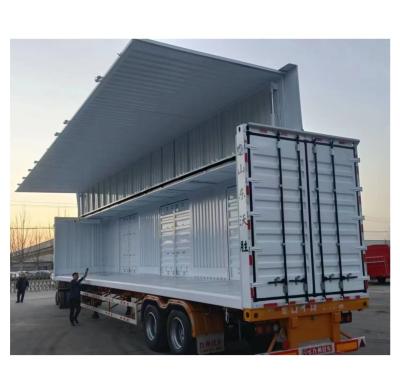 China Wosheng 3 Axle 30/40 Tons Logistics Semi-Trailer Single or Double Wing Van for Your for sale