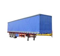China Customized Wosheng 3 Axles 40ft 45ft Side Curtain Semi Trailer with PVC Waterproof Tarpaulin for sale