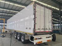 China Q345B / T700 Steel Main Beam 3 Axles Refrigerated Van Semi-Trailer for Transporting Cargo for sale