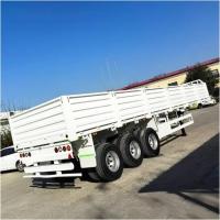 China Truck Trailer with CCC ISO Approved 3 Axles Side Wall Semi Trailer Flat Bed Fence for sale
