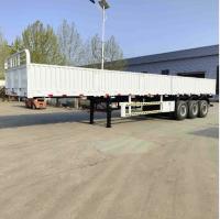 China Semi-Trailer 3 Axles Truck Fence Metal Board Wall Side Professional 12400x2610x1550mm for sale