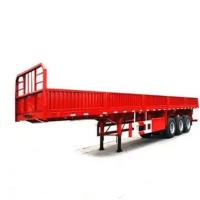 China Truck Semi Trailer with Removable Drop Sidewall and Versatile Multi Purpose Design for sale
