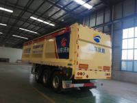 China 25 Cubic 3 Axles Conveyor Belt Tipper Trailer Tractor for Coal Slurry for sale