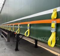 China 40ft 45ft PVC Curtain Sider Semi Trailer Side Curtain Sliding Truck Trailers Wosheng for sale