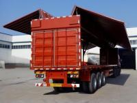 China Customizable Color 40 Tons Wingspan Van Semi Trailer with 12 Wheels and 40 Feet Length for sale