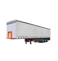 China Customizable 3 Axles 40/45ft PVC Water-Proof White Side Curtain Sliding Semi-Trailer for sale