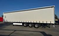 China Customizable 3 Axles 40/45ft PVC Water-Proof White Side Curtain Sliding Semi-Trailer for sale