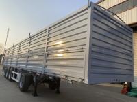 China 12.4m Flat Bed Fence Trailer for Truck Max Payload 50000 kg 3-4 Axles Top Ranking for sale