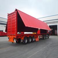 China Semi-Trailer 9.5-16m Long 3 Axle 30-50tons Logistics Wingspan Van with Open Wing Box for sale