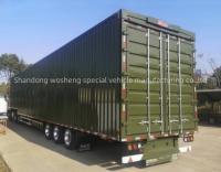 China Customer's Request 3 Axle Wing Open Van Wall Semi Trailer with 12units 12R22.5 Tire for sale