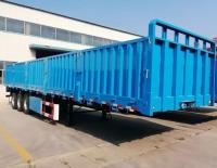 China 40-100 Ton 3 Axles Dropside Sidewall Semi Trailer for Heavy Duty Cargo Transportation for sale