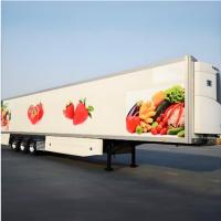 China 40ton 3 Axles 13 M Steel Trailer for Cold Freeze Seafood Vegetables Meat/Ice Cream Loading for sale