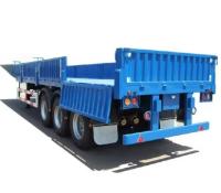 China 40ton 60ton 80ton 100ton Tri-Axle Dropside Sidewall Semi Trailer with Customizable Size for sale