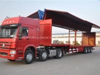 China 3 Axles 40ft Semi Trailer Cargo Trailer Wing Van with 9.00-22.5 Rim and 12R22.5 Tires for sale