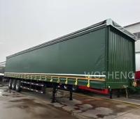 China BPW/FUWA Axle 3 Axles 40ft 45ft PVC Curtain-Sider Semi Trailer with Side Curtain for sale