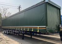 China BPW/FUWA Axle 3 Axles 40ft 45ft PVC Curtain-Sider Semi Trailer with Side Curtain for sale