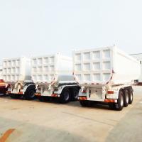 China 11000x2500x3700mm Customizable Wosheng Semi Trailer Tipper Semi Truck Tipping Trailers for sale