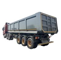 China 30-100 ton U-Type Hydraulic Rear Dump Semi Trailer Tipper Tipping Semi Truck Trailers for sale