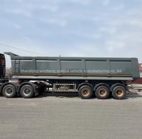 China 30-100 ton U-Type Hydraulic Rear Dump Semi Trailer Tipper Tipping Semi Truck Trailers for sale