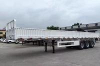 China 12400X2500X3650mm Max Payload 40-80ton Side Wall Semi Trailer for Cargo Transportation for sale