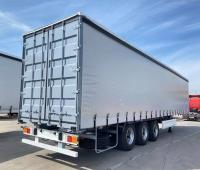 China Customizable 53 Ft Tarpaulin Side Curtain Container Semi-Trailer for Drinks and Vegetable for sale