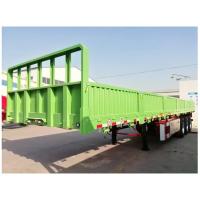 China Semi-Trailer 3 Axle 40ton 60 ton Drop Side Wall Sidewall Cargo Transport Truck Trailer for sale