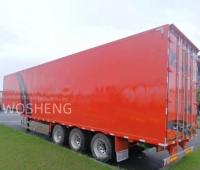 China Tri-axle 40ft 45ft Curtain Side Tarpaulin Fabric Semi Trailer for Heavy Duty Hauling for sale