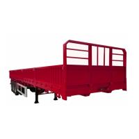 China 80tons side wall open cargo semi truck trailer with 2