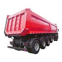 China 40-80T Hydraulic Tipper Rear Dump Semi Trailer for Sand Stone Grain Transporting for sale