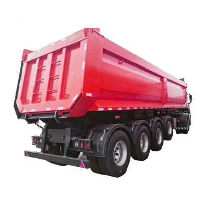 China 40-80T Hydraulic Tipper Rear Dump Semi Trailer for Sand Stone Grain Transporting for sale