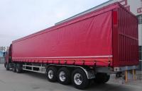 China 60 Tons Tare Weight Semi-Trailer for Truck 3 Axle Aluminium Floor PVC Side Curtain for sale