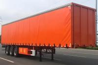 China 60 Tons Tare Weight Semi-Trailer for Truck 3 Axle Aluminium Floor PVC Side Curtain for sale