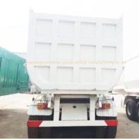 China 5 Axles Hydraulic Rear Dump Semi Trailer End Tipper with Q345B / T700 Steel Main Beam for sale