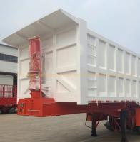 China 5 Axles Hydraulic Rear Dump Semi Trailer End Tipper with Q345B / T700 Steel Main Beam for sale